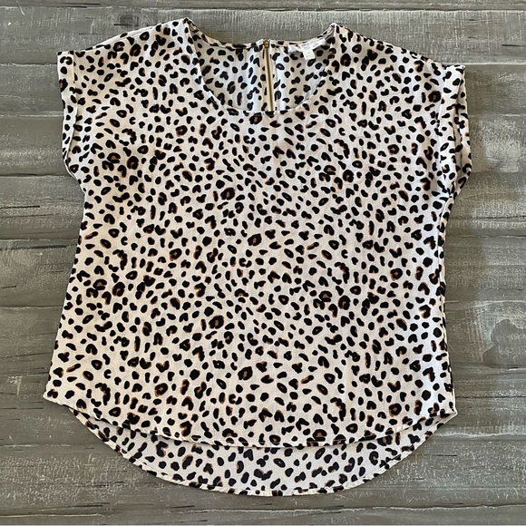 Hippie Rose | Tops | Hippie Rose Blouse Womens Size Large Animal Print ...
